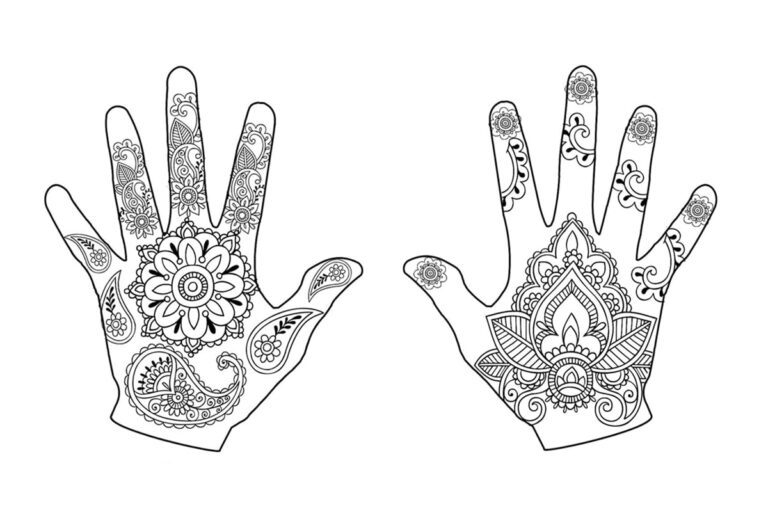 Easy and Simple Mehndi Designs for Kids Little Hands