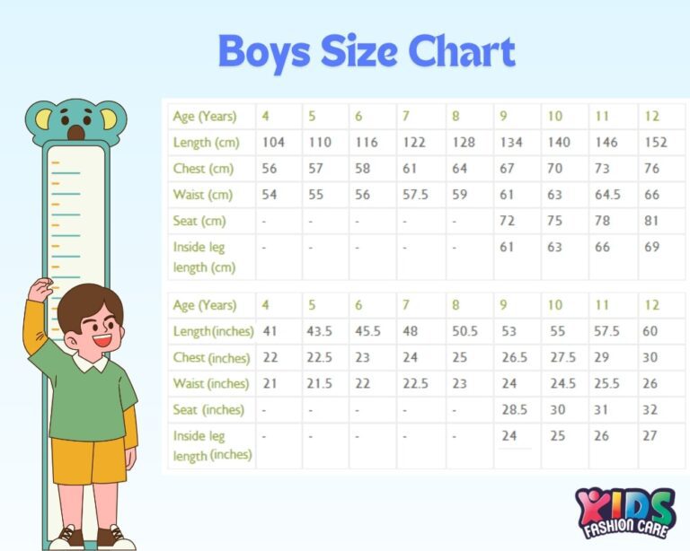 What Size Is Large in Kids Clothes: Kids' Size Chart
